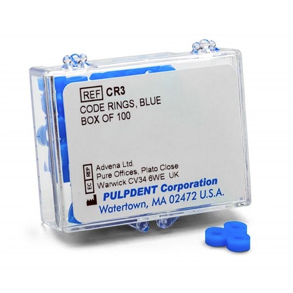 Pulpdent Blue Silicone Color Code Instrument Rings 100/Bx. Will ...