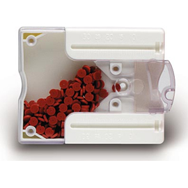 True Stop Endo Stops with Dispenser, Red Color, Round 1mm thick stops ...