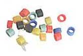 Shen Color coded Instrument Rings, Small 1/8", 100/Pk, Assorted Colors ...