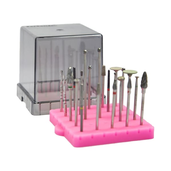 BurButler Ruby Pink, 25-Hole Bur Block & Tall Lid | Net32