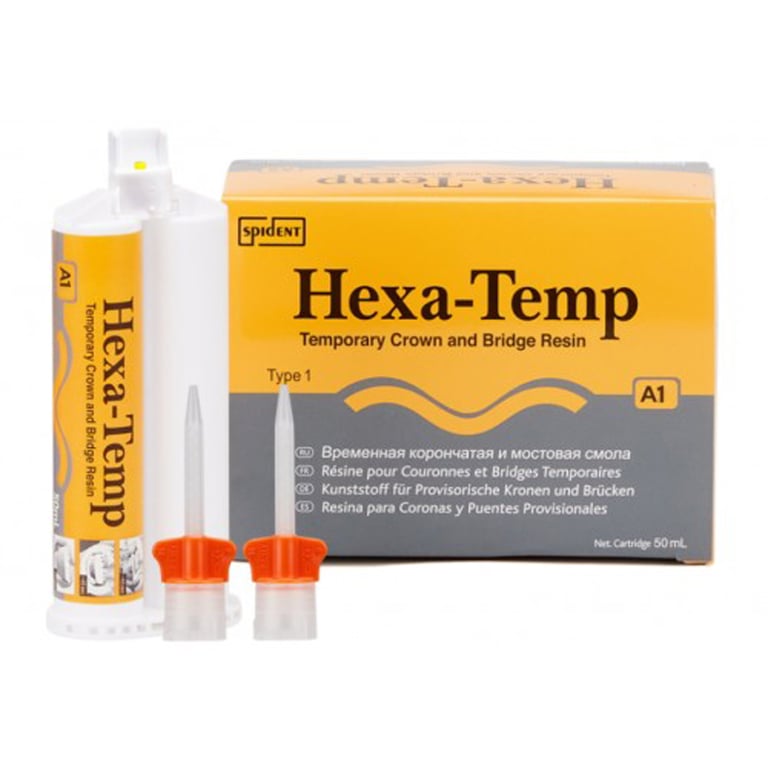 Hexa-Temp Temporary Crown & Bridge Material, A1, Self-Cure, 50 mL ...