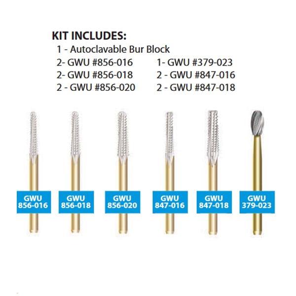 Great White Ultra Crown & Bridge Preparation Kit. Contains Autoclavable ...