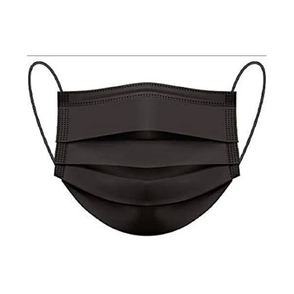ExtraSafe Earloop Face Mask, Black, 50/Bx. Due | Net32