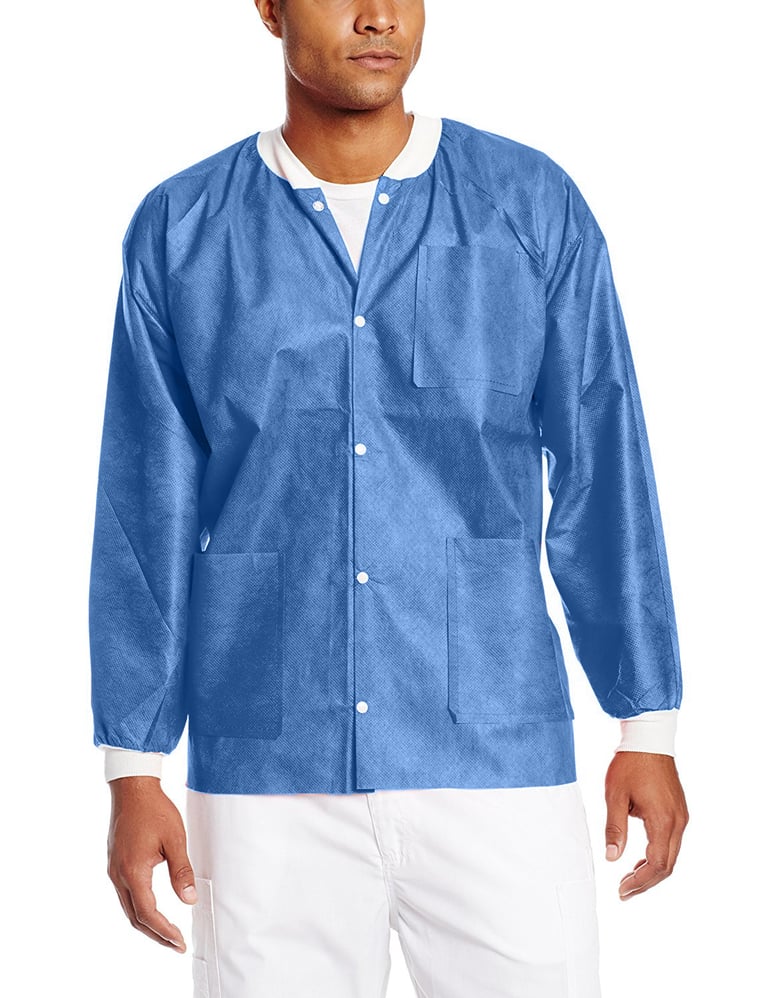 Extra-Safe Jacket - Ceil Blue Small 10/Pk. Hip-Length, Light-Weight | Net32