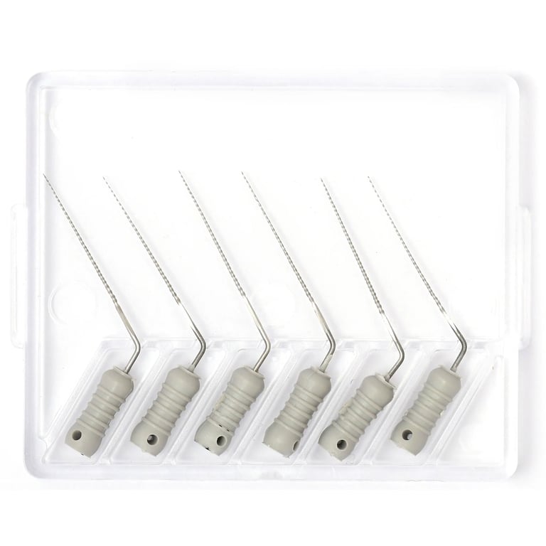 MicroFile #8 K-Type Angled Endodontic File, Use with EndoHandle, 6/Pk ...