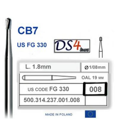 DS4 Burs FG #330 Pear Shaped Carbide Burs, Pack of 10. | Net32