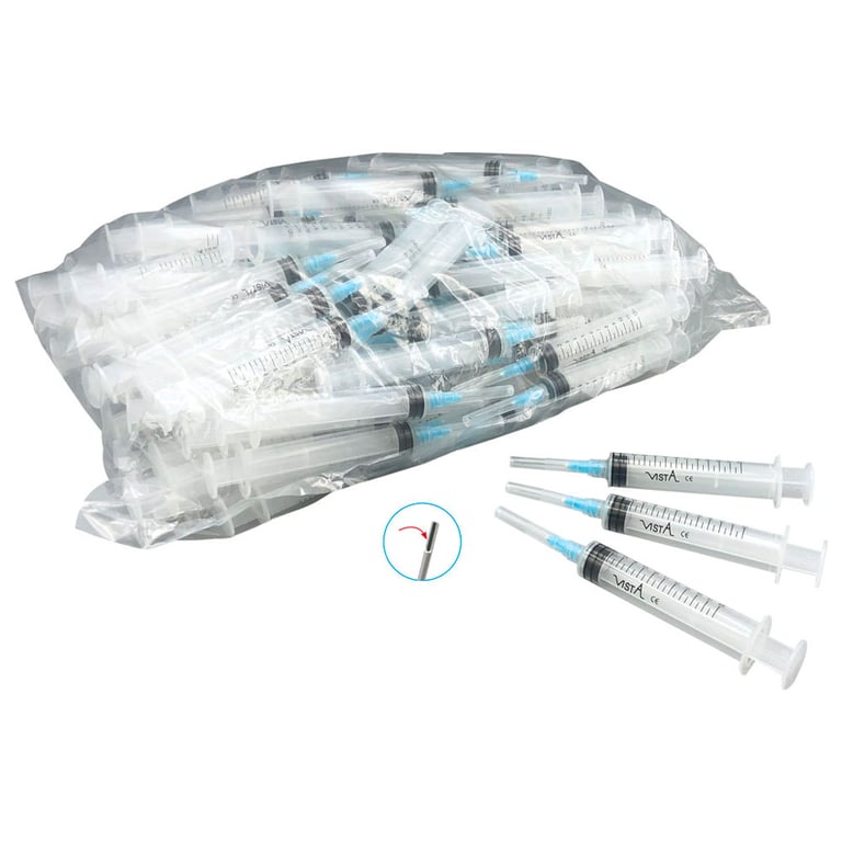 Appli-Vac Pre-Tipped Syringes, 12cc, 23 ga, 100/Pk | Net32