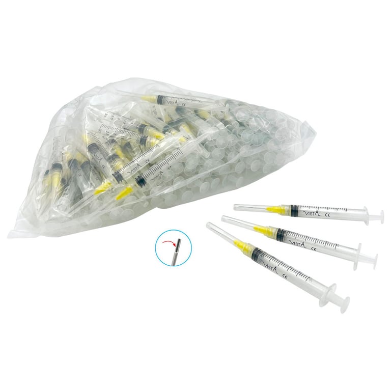 Appli-Vac Pre-Tipped Syringes, 3cc, 27 ga, 100/Pk | Net32