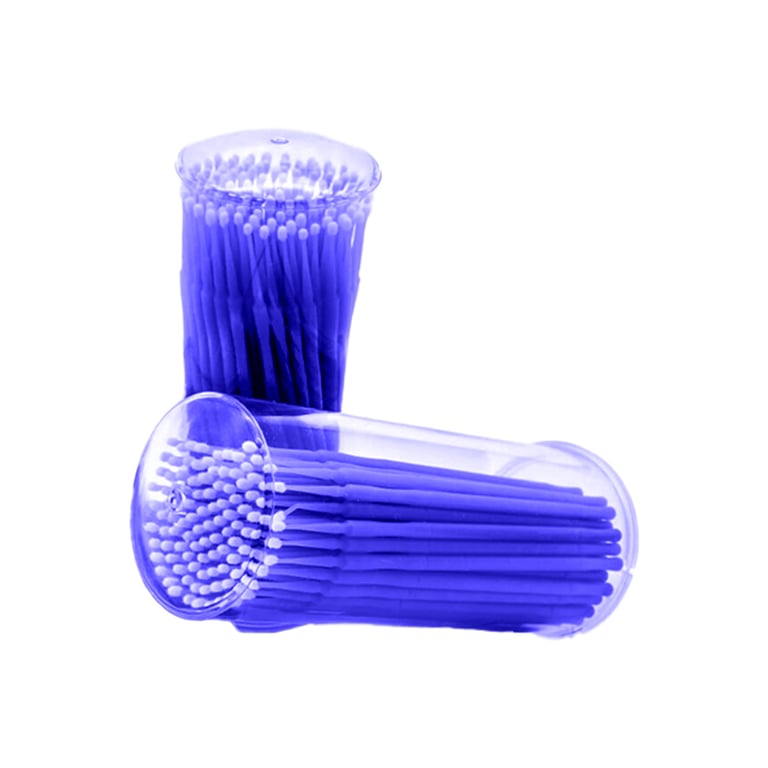 Pollo Microbrush Applicators, Regular, Blue, 400/Bx | Net32