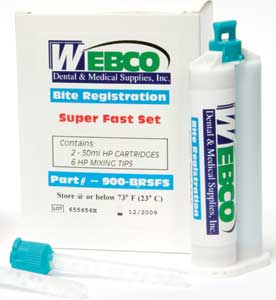 Webco Bite Registration Material, HP Type, NON Flavored, Super Fast Set ...