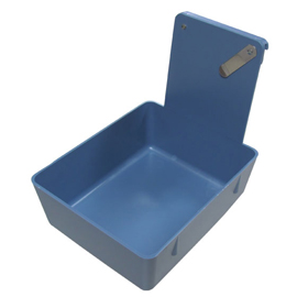 Zirc Wall-Hanging Lab Pan - White Plastic Pan With Metal Clip and Wall ...