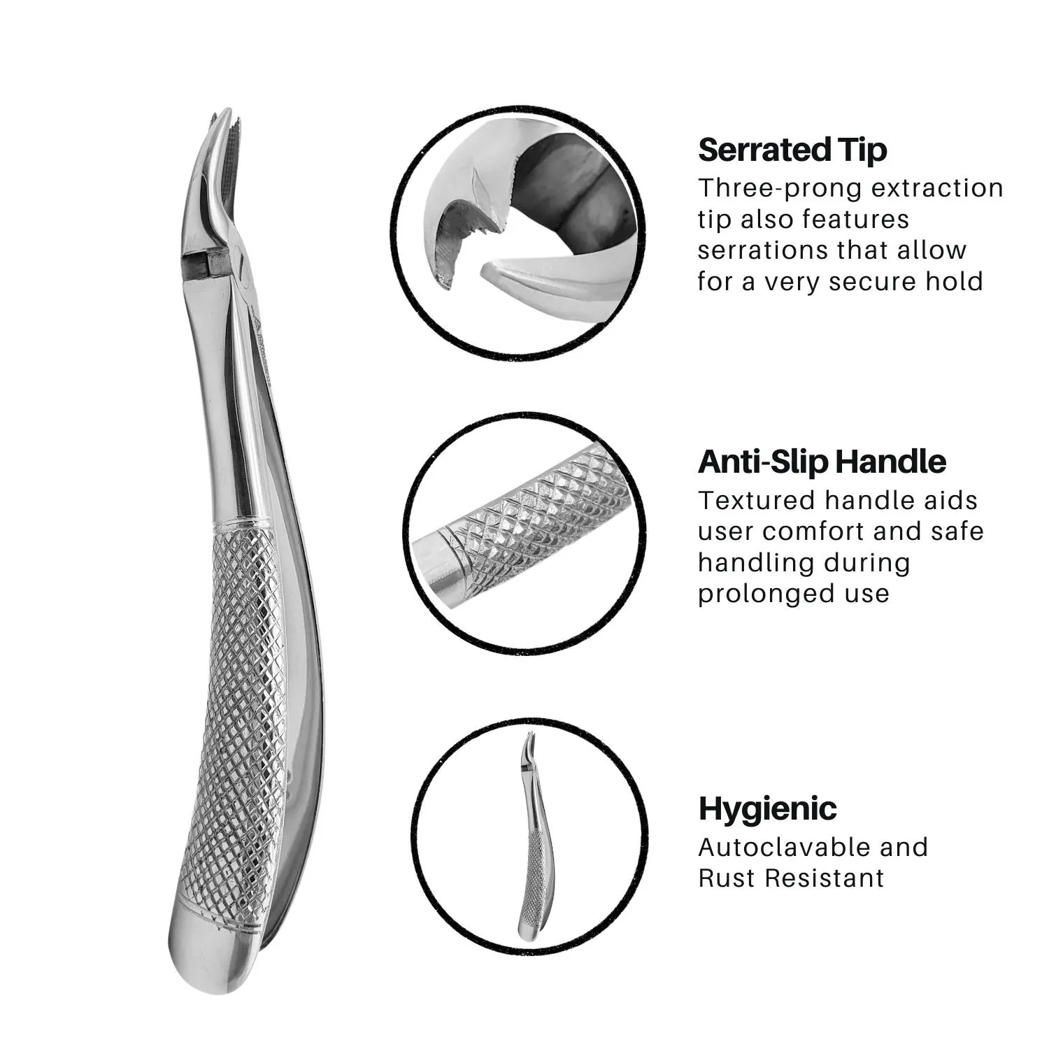 Artman Instruments #89 Extraction Forceps, Upper Right Molar, Notch ...