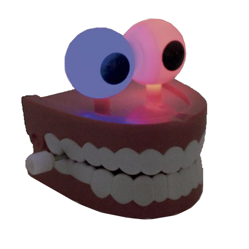 BADER Wind-Up Teeth With Glowing and Flashing Eyes, 20/Pk | Net32