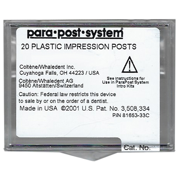 ParaPost P43-4.5 blue .045" (1.14mm) plastic impression post, 20 post ...