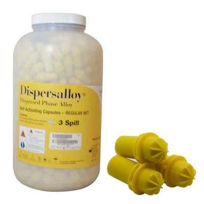 Dispersalloy Regular Set Triple Spill (800 mg) 500 Capsules/Bulk Pack ...