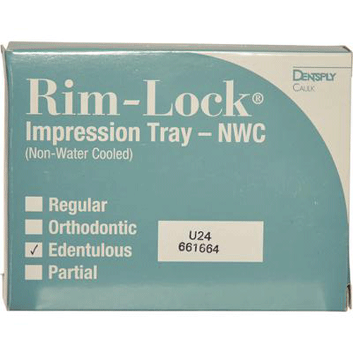 Rim-Lock #U24 Upper Full-Arch Edentulous Solid Metal Impression Tray, 1 ...
