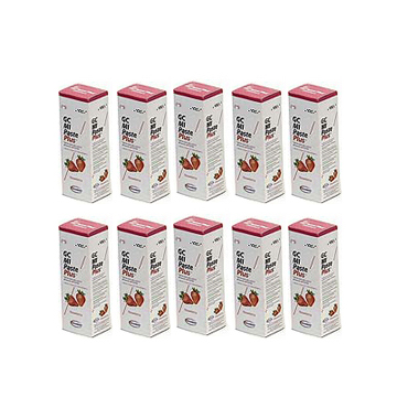 MI Paste Plus Strawberry 10/Pk. Topical Tooth Cream contains RECALDENT ...