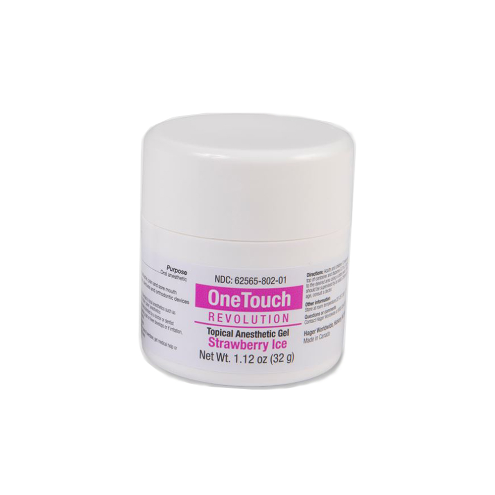OneTouch Revolution Strawberry Ice Topical Anesthetic Gel, 32 Gm. Pump ...