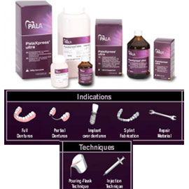 PalaXpress Ultra Acrylic - Powder CLEAR 1 kg/Bt. Denture Acrylic, Cold ...