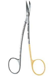 double curved scissors