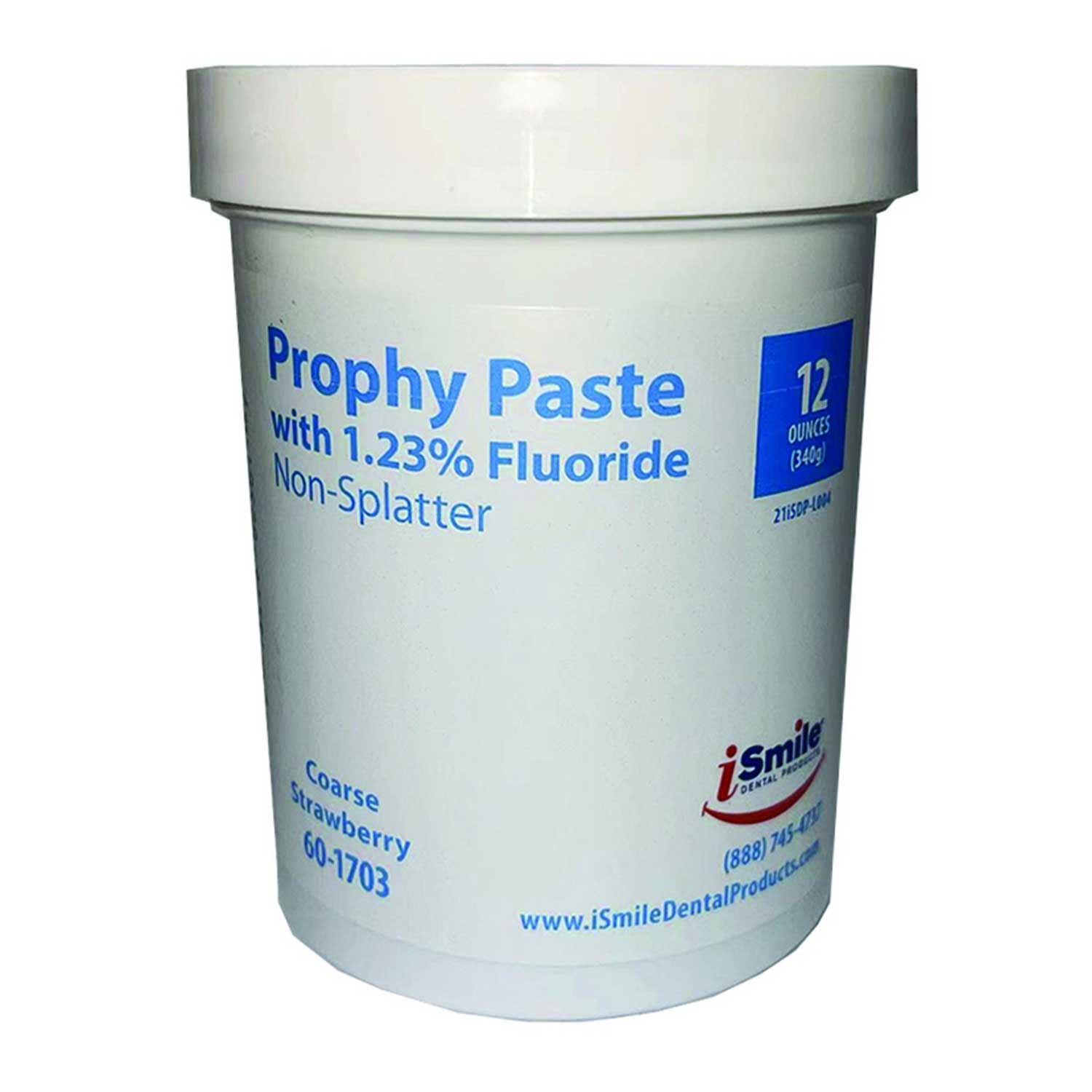 iSmile 1.23% APF Prophy Paste, Coarse, Strawberry, 12oz Jar | Net32