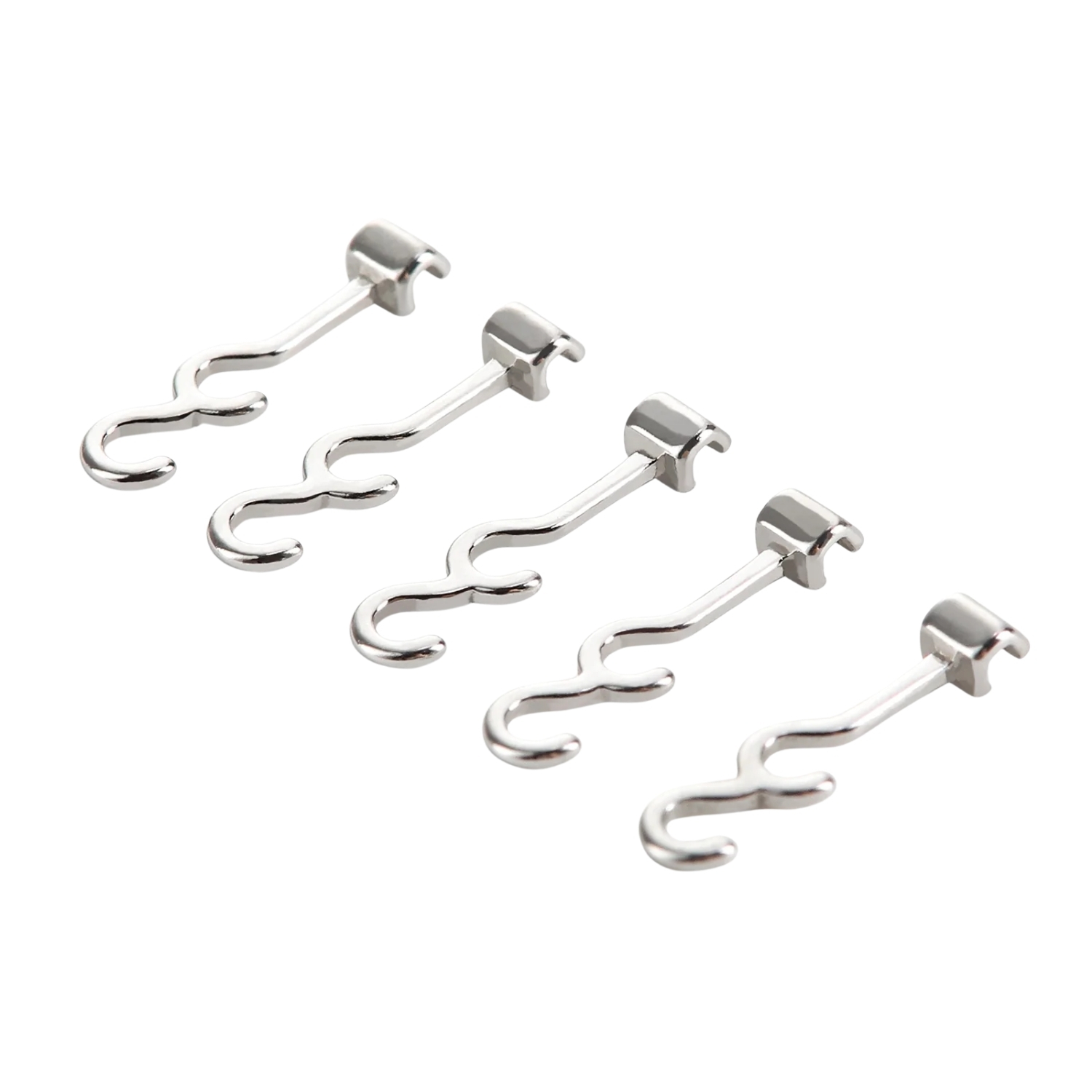 JMU Sliding Long Curved Crimpable Hooks, Right, 7 mm, 10/Pk | Net32