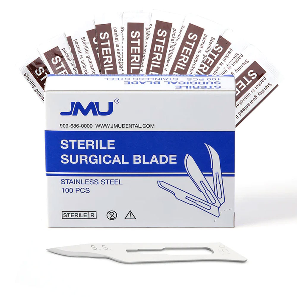 JMU Dental #15C Stainless Steel Surgical Blade, 100/Box | Net32