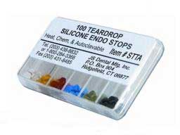 Silicone Endo Stops Silicone Stops, Round, Rust Color, Autoclavable ...