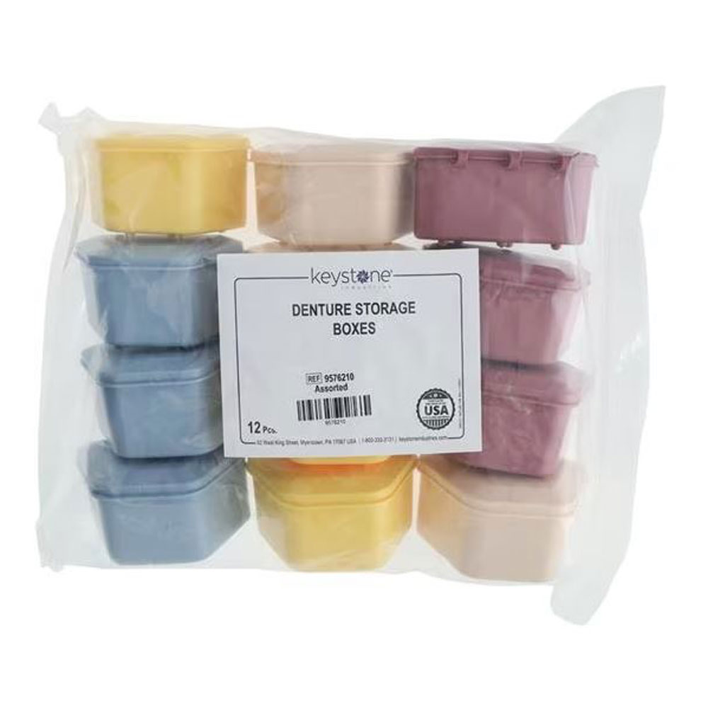 Keystone Model Box Denture Cups, Assorted, 1.75" Diameter, 12/Pk | Net32