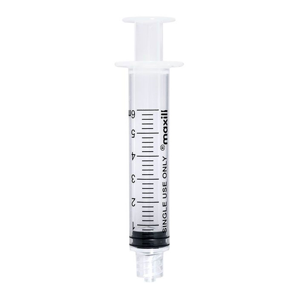 maxill Luer Lock Standard Syringe, 6 cc, 100/Box | Net32