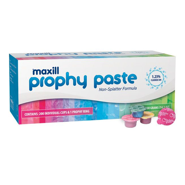 maxill Coarse Grit Assorted Flavors Prophy Paste, 1.23% Fluoride, 200 ...