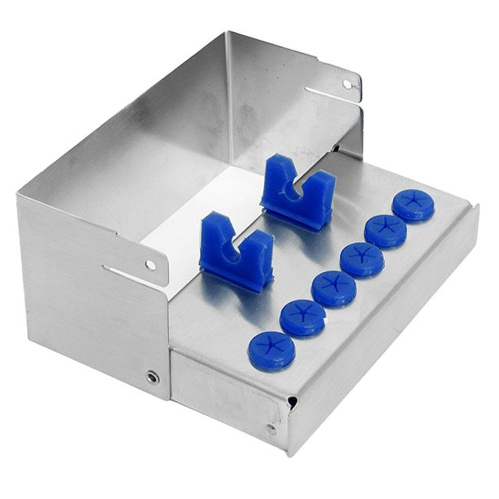 Ohio Forge 6 Place and Ratchet Bur Holder, Silicone Holes, Flip Lid, 1 ...