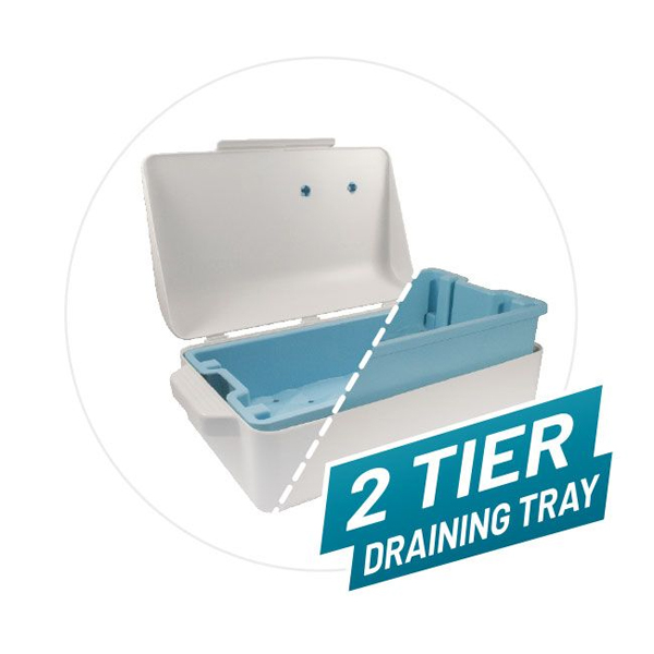 Ster-FX BIN 2 Tier Instrument Soaking Tray, 1/Pk. | Net32
