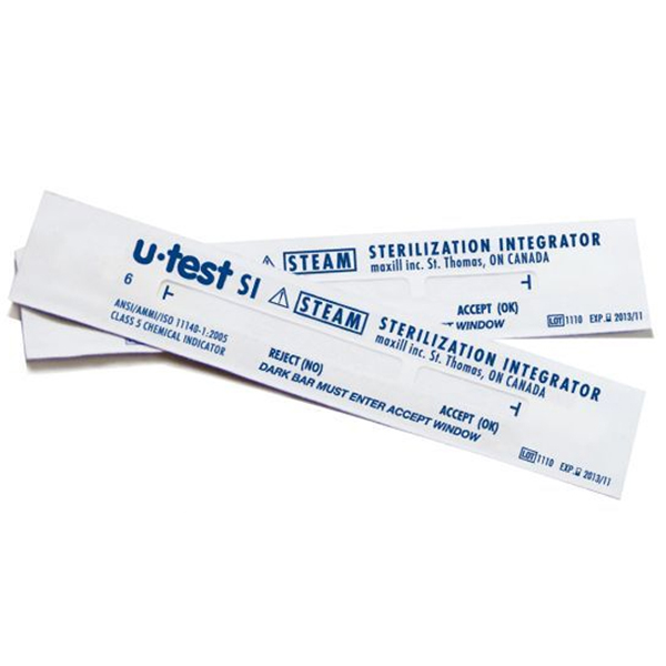 u-test SI Steam Sterilization, Class 5, Chemical Integrators, 250/Bag ...