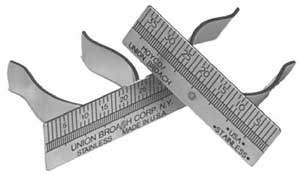 Miltex Stainless Steel Right-Handed Finger Ruler, single ruler | Net32