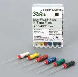 Mor-Flex "S" MorFlex "S" #15, 20, 25, 30, 35, 40 Stainless Steel K-File ...