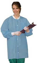 Defend Plus White - Medium Knee Length Lab Coats 10/Pk. Provide comfort ...