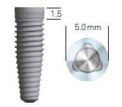 NobelReplace Tapered Groovy WP 5.0 x 16 mm, Internal Tri-Channel ...