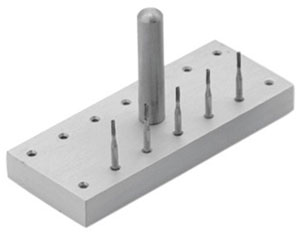 Osung Aluminum Bur Stand, Rectangular, Holds 14 RA Burs | Net32
