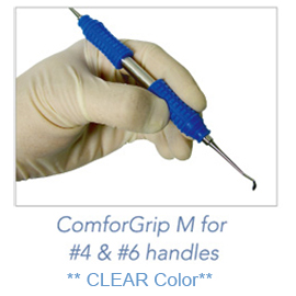 ComforGrip CLEAR Silicone Instruments Grips - M Grip for #4 and #6 ...