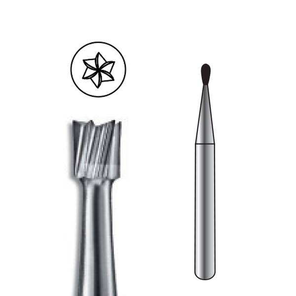 Pac-Dent FG #330 Bur - Pear shaped Carbide Bur. Clinic Pack of 100 ...