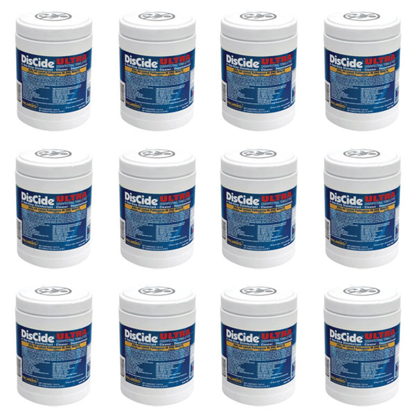 DisCide Ultra Disinfecting Towelettes 10.5" x 10", 60/Can - Case of 12 ...