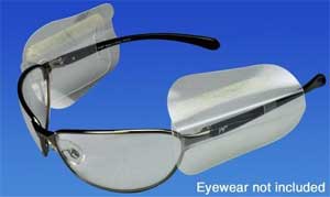 Plasdent Disposable Eyeglass Side Shields, One Size Fits All, Slide on ...