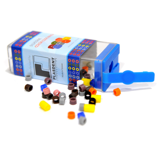 Plasdent Code Rings - Large YELLOW 60/Box. Silicone Instrument Color ...