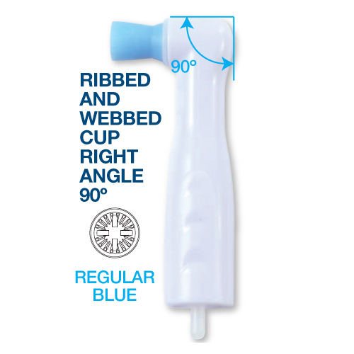 Premium Plus Disposable Prophy Angle with REGULAR Cup Blue 100/pk ...