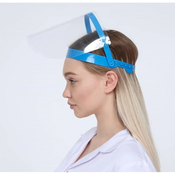 Safe-D-Shield Adult Size, Adjustable Full Face Shield with Forehead ...