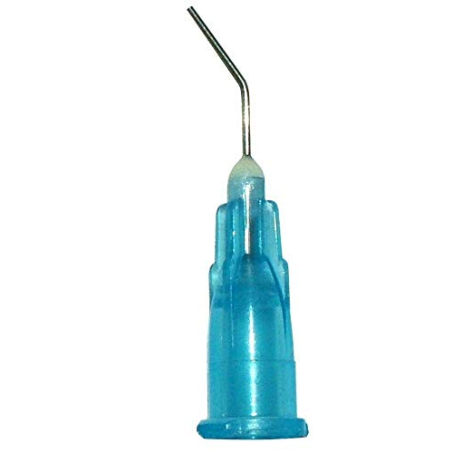 Safe-Dent Pre-Bent Applicator Needle Tips, 25 Gauge-Blue, Case of ...