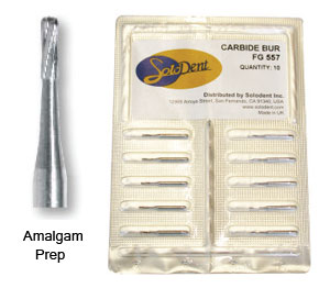 SoloDent FG #245 Amalgam Preparation Carbide Bur, Pack of 10. *Made in ...