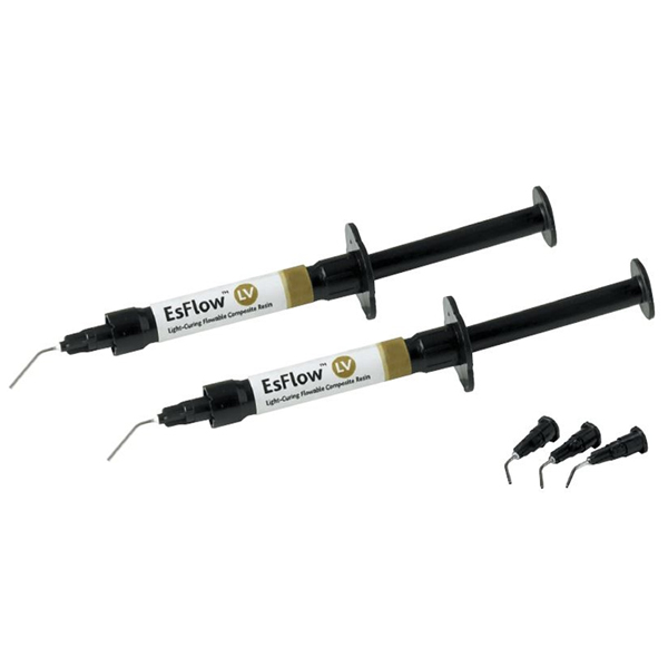 EsFlow LV (Low Viscosity) A2 Syringes. Flowable Light-cured Resin ...