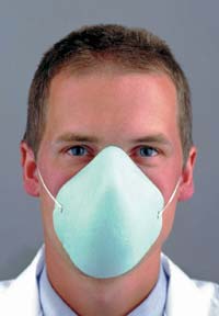 Com-Fit Cone Mask - Green, Large, BFE 99% at 4.3 micron, Anatomically ...